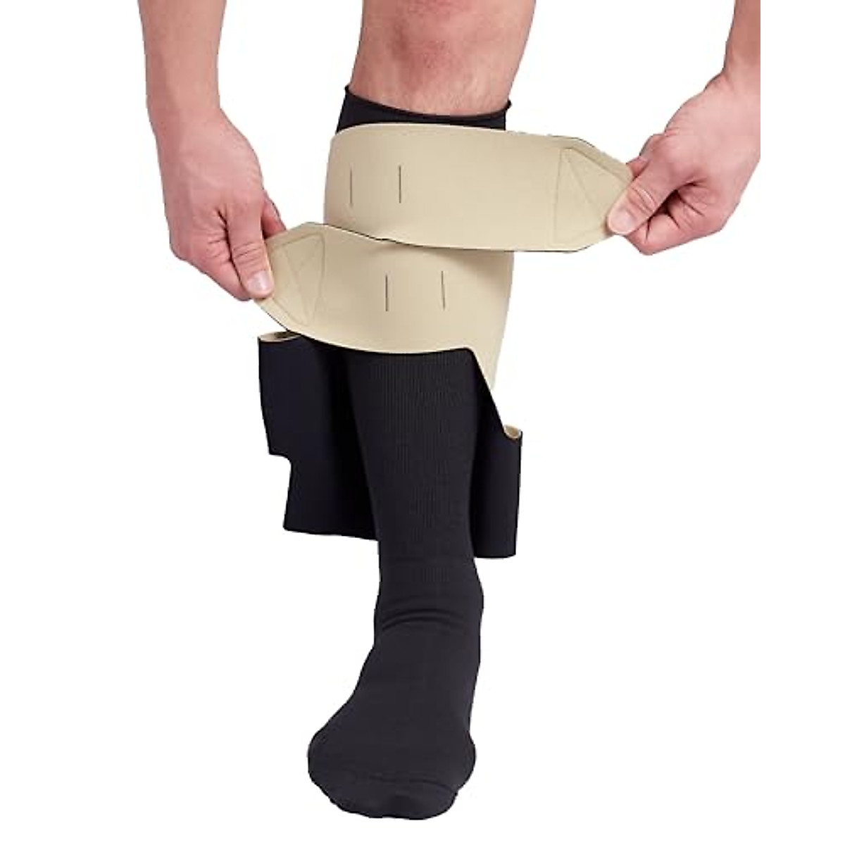 CircAid Juxtalite Lower Leg System – Easy to Use Adjustable Compression Level Garment for Men & Women, Leg Circulation, Compatible with Elastic Stockings, Large/Long