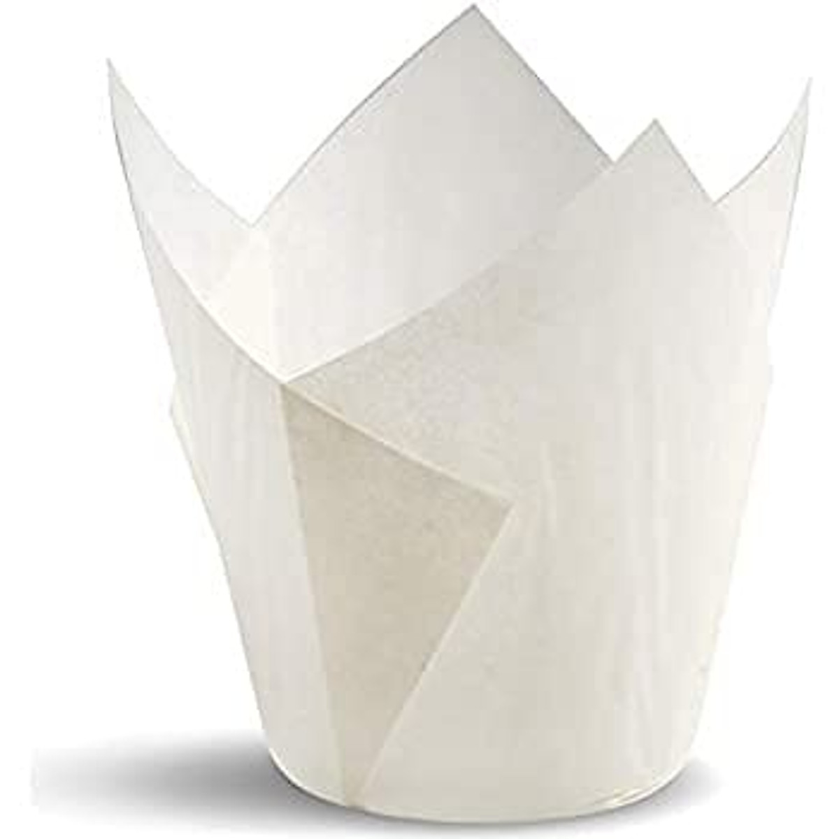 Leqi Baking Cups 100 Count Natural Cupcake Muffin Paper Liners Grease-Proof Wrappers for Wedding Birthday Christmas Party Baby Shower Anniversaries All Festivals (White)