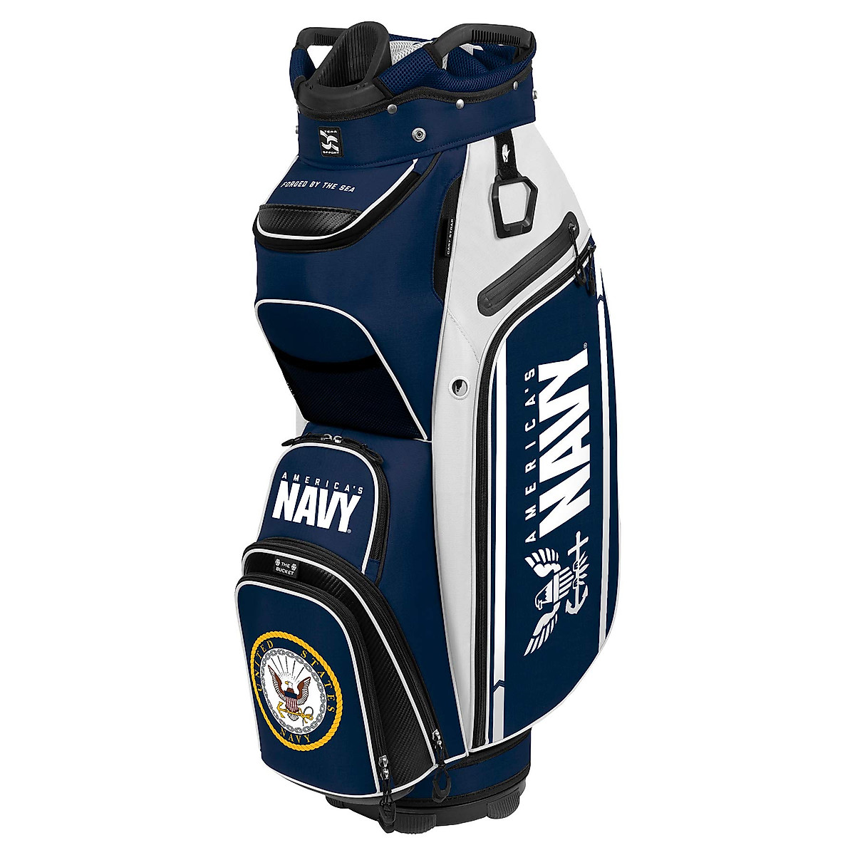 Navy Bucket III Cooler Cart Golf Bag