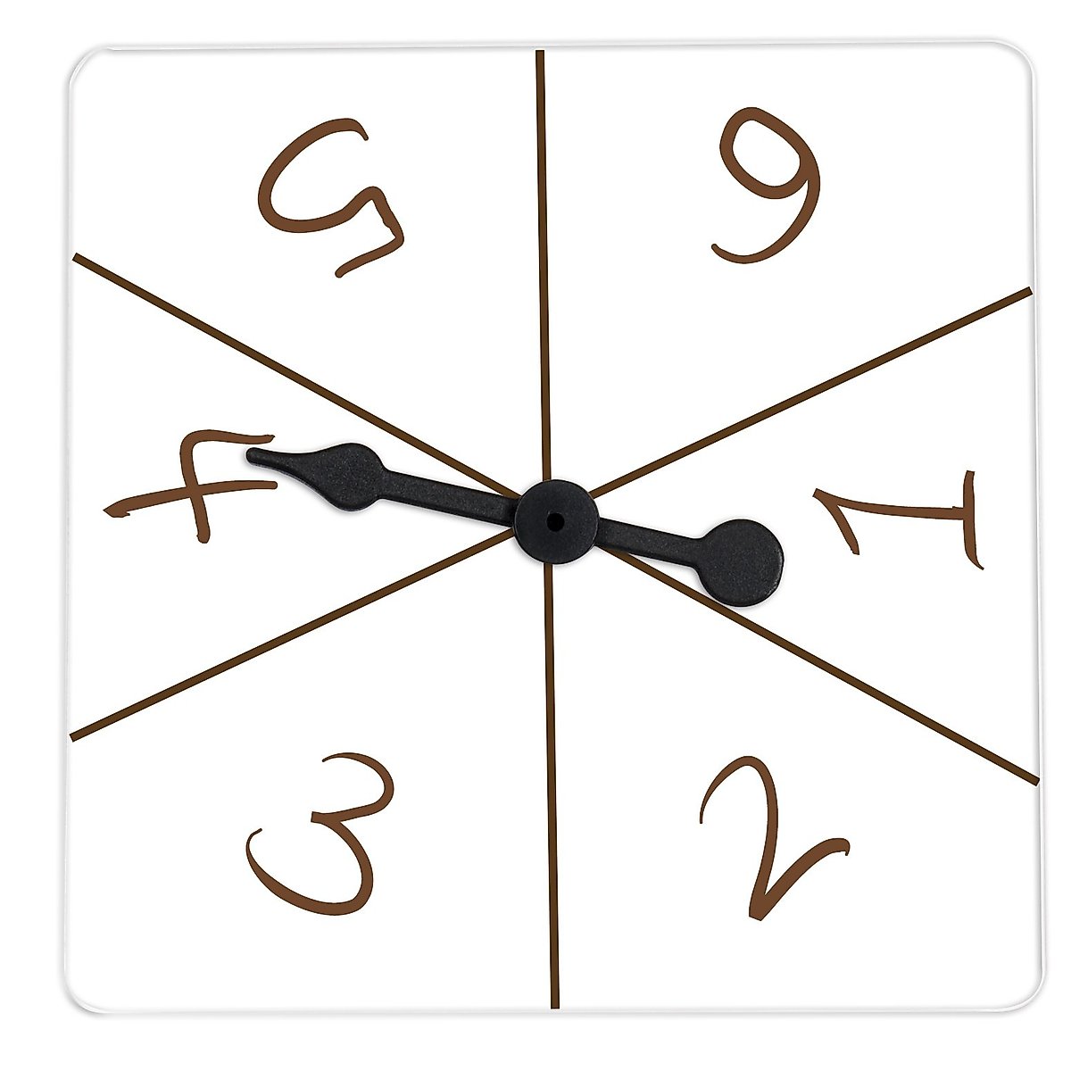 Learning Advantage Transparent Spinners - Set of 5 - Math Game Spinner - Dry Erase Surface for Multiple Uses
