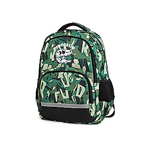 Teecho Girl Fashion Water-resistant School Bag Women Casual Backpack Dinosaur