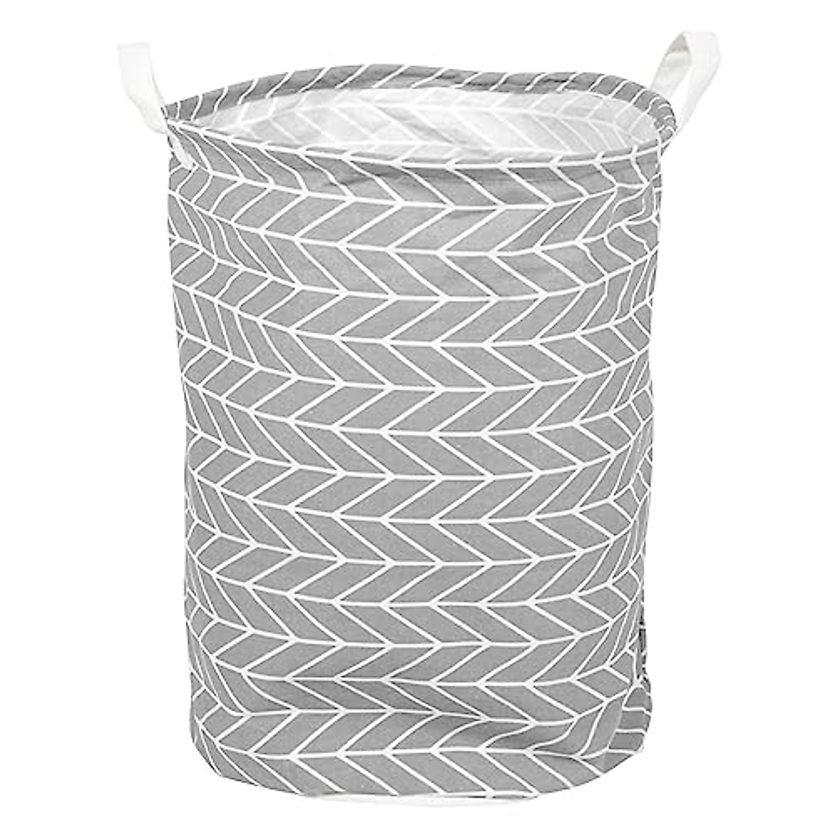 STOBAZA 2pcs Large Bathroom Round with Baby Home Container Room Freestanding Foldable Cotton Collection Baskets Laundry Linen Storage Nursery Blankets Collapsible Organizing Tall