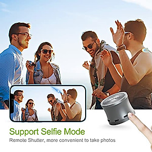 EWA A109mini Bluetooth Speaker with bass Radiator, Enhanced Impactive Bass, Portable Loud Speaker, Perfect Travel Wireless Speaker for Home, Hiking and More (Gray)