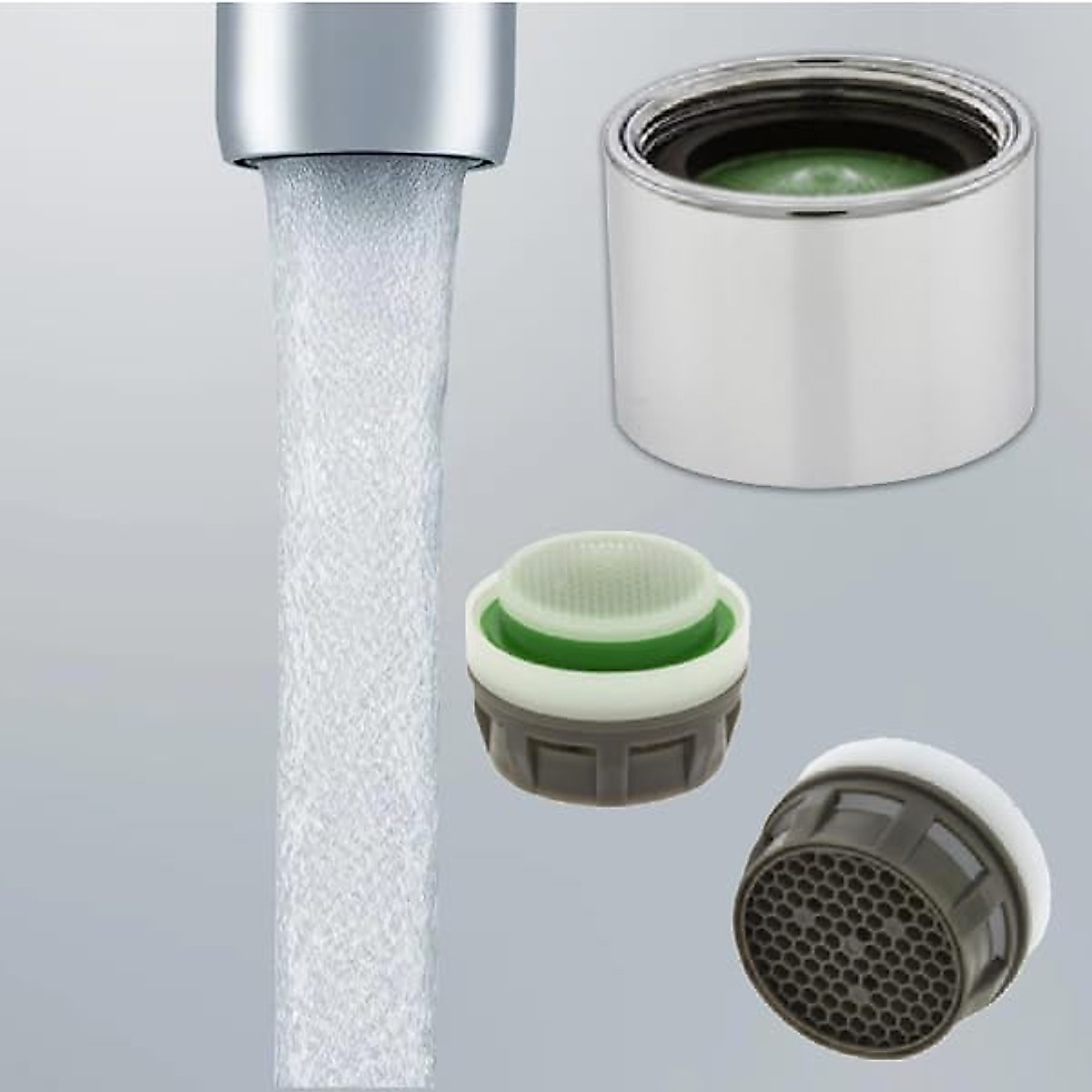 Neoperl Chicago Economy FLow 1.5 GPM Faucet Standard Aerator Female 13/16-24 Threads Regular Junior WaterSense Clear & Aerated Softflo Stream (Aerated Junior 1.5)