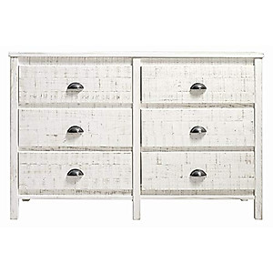 Camaflexi Baja Dresser, 6 Drawer, White