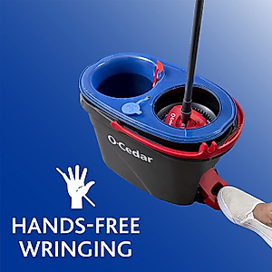 O-Cedar EasyWring RinseClean Microfiber Spin Mop & Bucket Floor Cleaning System with Citrus Pac (Variety Pack)