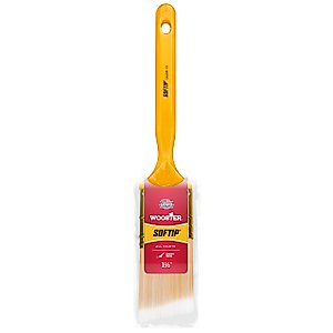 Wooster Brush 1/2 Q3208-1.5 Q3208-1-1/2 Softip Angle Sash Paintbrush, 1-1/2-Inch, 1-1/2" , White