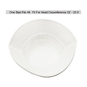 Wheebo 12 Pieces Bucket Hats for Women Summer Beach Fishmen Hat for Lady Adult Unisex Cotton Cap(White)