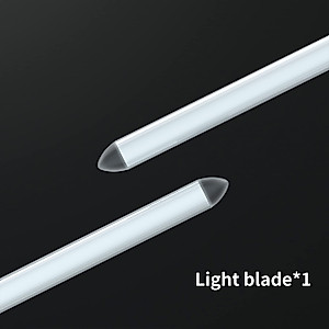 jvmusaber Lightsaber Basic PC Blades Outer Diameter 7/8 in, Length 30.7 in (Black)