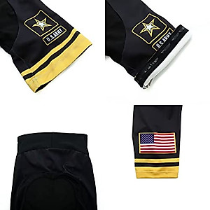 BikingBros Men's Cycling Jersey-Army Cycling Set - Mountain Bike Jersey Cycling Set Bike Shirts Breathable Quick Dry L Size