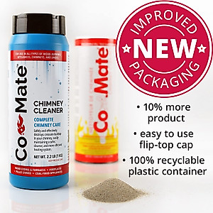 Co-Mate Chimney Cleaner (2.2 lb.) - Complete Chimney Care, Removes Creosote, Reduces Emissions, Protects Against Corrosion