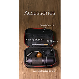 1Zpresso J-Max S Manual Coffee Grinder Iron Gray, Coated Conical Burr,Foldable Handle, Magnet Catch Cup Capacity40g, Numerical Adjustable Finely Setting, Faster Grinding Efficiency ideal for Espresso