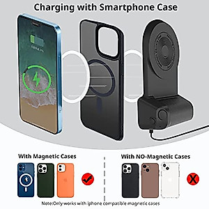 HAFOKO Magnetic Smartphone CapGrip Camera Cell Phone Handle Grip Photo 10W Wireless Charging Stand Phone Holder with Bluetooth Wireless Remote Control Compatible for iPhone Samsung Video Shooting