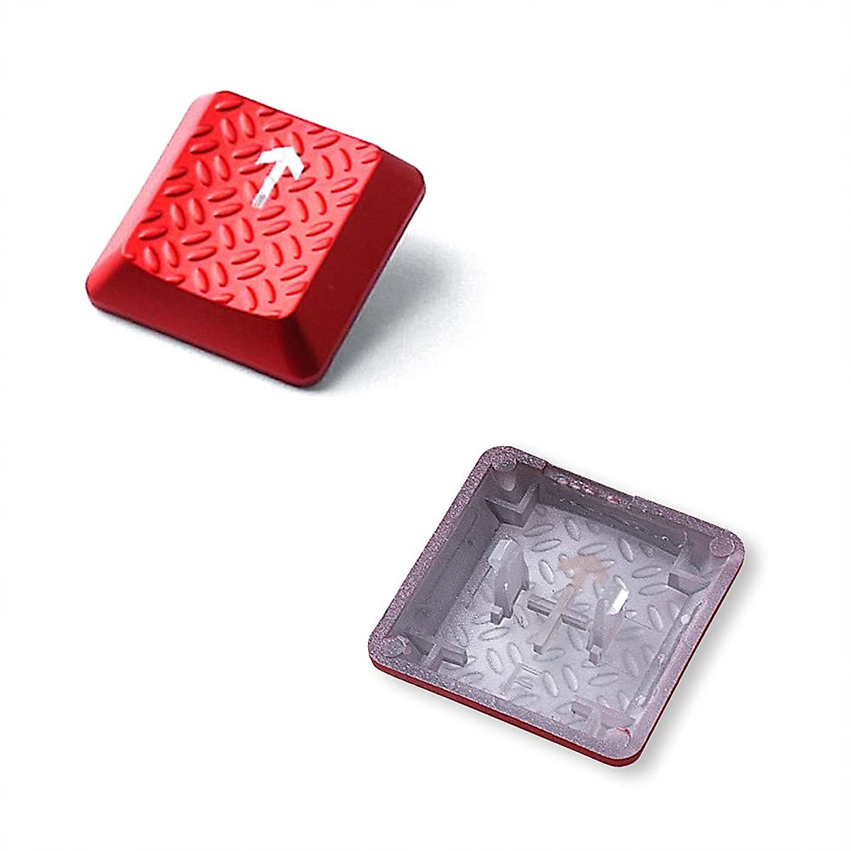 HUYUN Texture Tactility Backlit Keycaps Replacement for GL Tactile Switch Logit G813/G815/G913/G915 TKL RGB Mechanical Gaming Keyboard (WASD+Arrow Keys Red)
