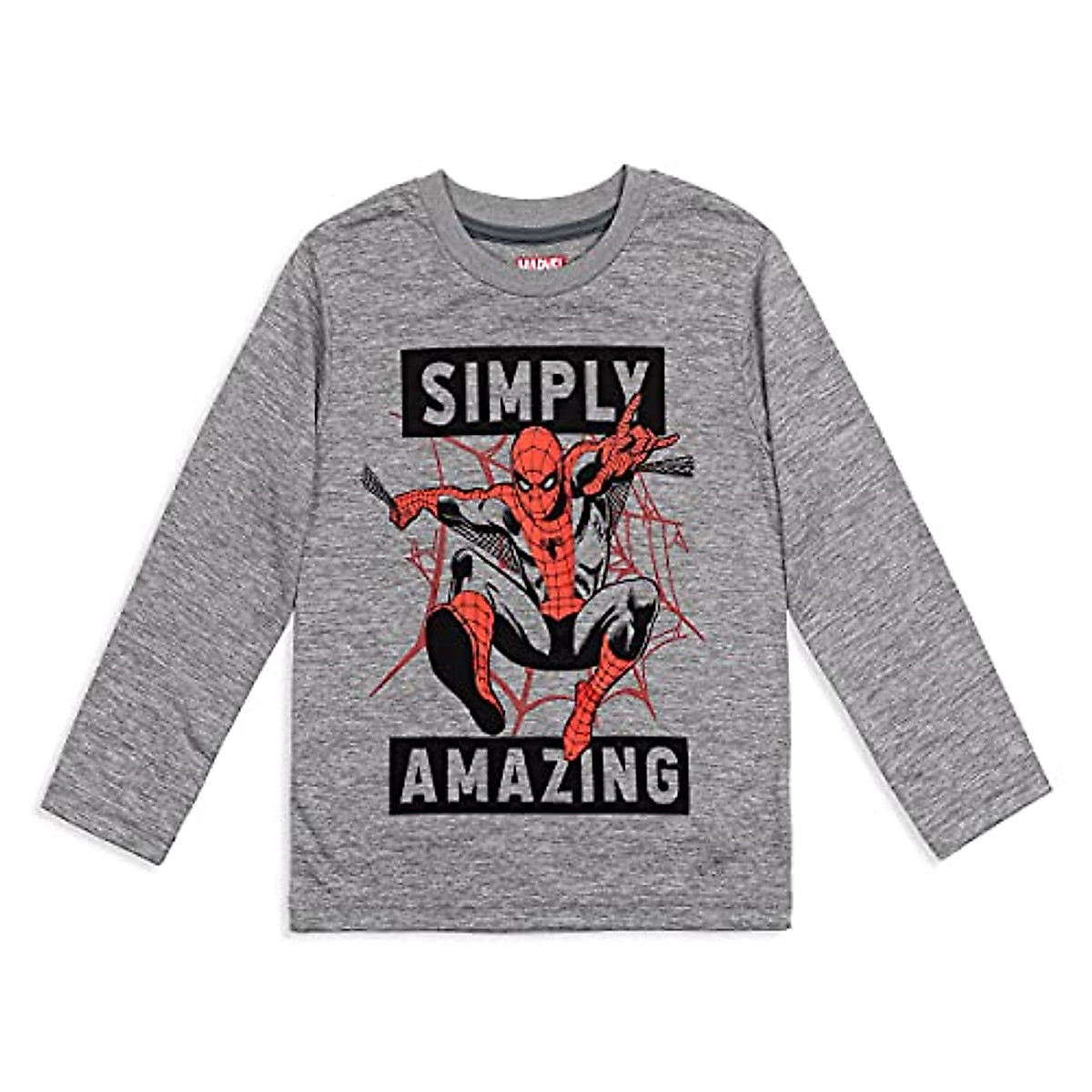 Marvel Avengers Spider-Man Hulk Captain America Iron Man Little Boys 4 Pack Athletic T-Shirts Multicolor 7-8