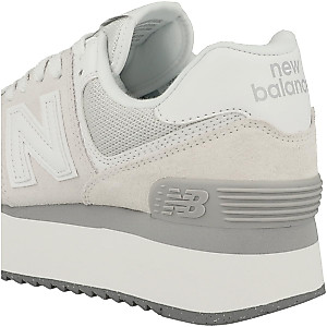 New Balance Women's 574+ Sneakers, Reflection | Rain Cloud, Grey, 10 Medium US