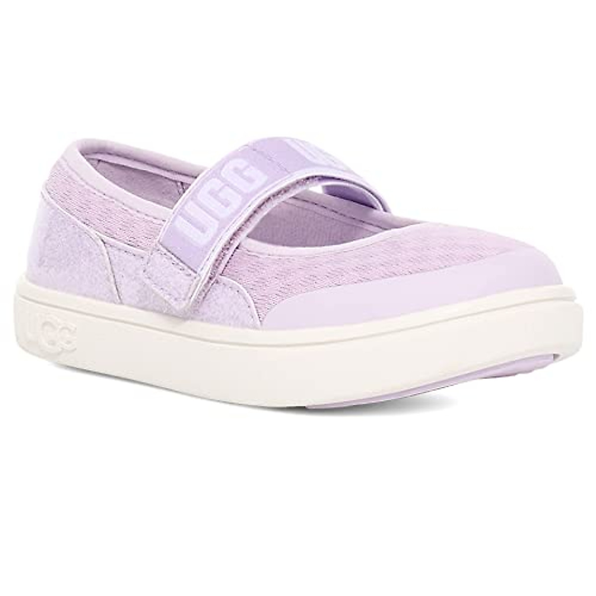 UGG Unisex-Child Rennon Skimmer Glitter Sneaker, Lavender Fog, 11 Little Kid