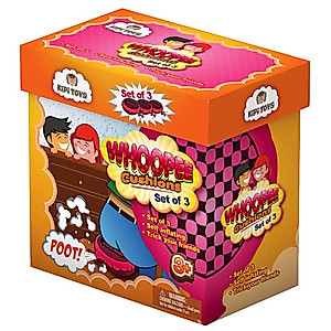 Whoopee Cushion Self Inflated 7" Set of 3 Gift Box Fart Prank Gag Novelty Trick Joke Toy for Kids Children Adults Office Home or Party