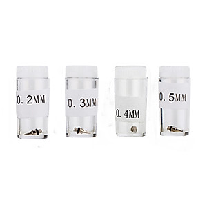 Uouteo 0.2mm, 0.3mm, 0.4mm,0.5mm Airbrush Nozzle Needles Replacement Parts for Airbrush Trigger Gun