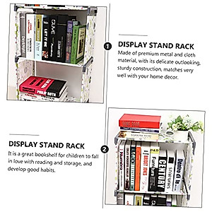 CAXUSD Combination Shelf Shoe Rack Shelf Clothing Shelves Clothes Organizer Rack Free Standing Bookcase Hangers for Clothes Clothing Shelf Storage Shelf Display Stand Rack Simple Fabric