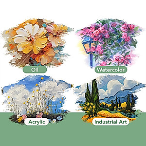 AROIC Acrylic Paint Brush Set,1pack/15pcs Nylon Hair Acrylic Painting Brush,Watercolor Rock Face Painting Brush, Artist Craft Brush Supplies, Paint Brush Set for All Purposes Children Adult Painting.