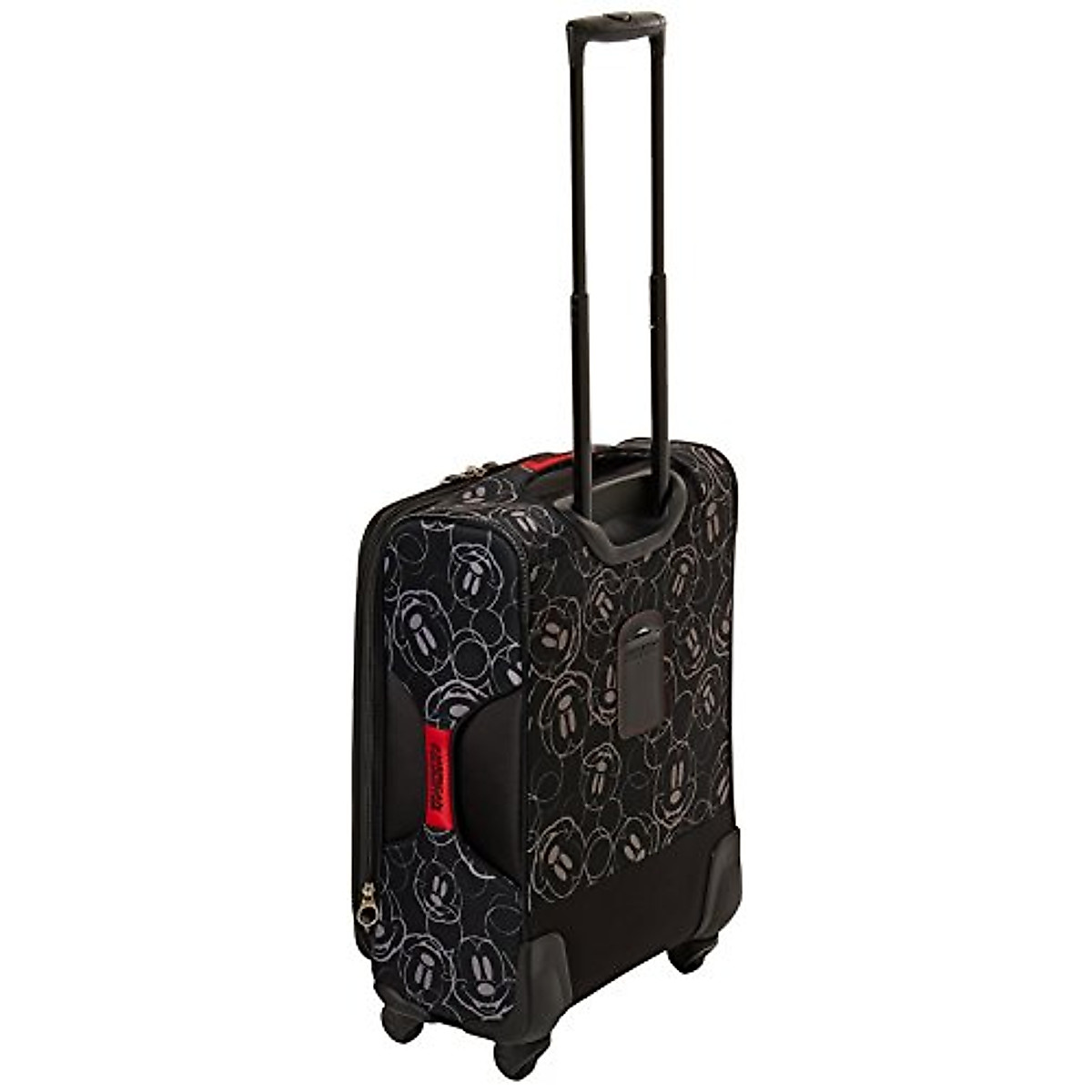 American Tourister Disney Softside Luggage with Spinner Wheels, Mickey Mouse Multi-Face, 21-Inch