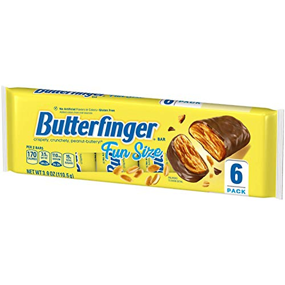 Butterfinger Fun Size Bars 6 Pack Tray, 3.9 oz