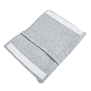 The Breast and Chest Buddy Mastectomy Pillow and Seatbelt Cushion for Mastectomy and Breast Reconstruction Sites Gray with Pink Ribbon