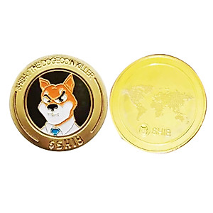 NA Shiba Inu Dogecoin Coin, Shiba Shib Token Coins, Physical Akita Shiba Inu Coins Set of 2