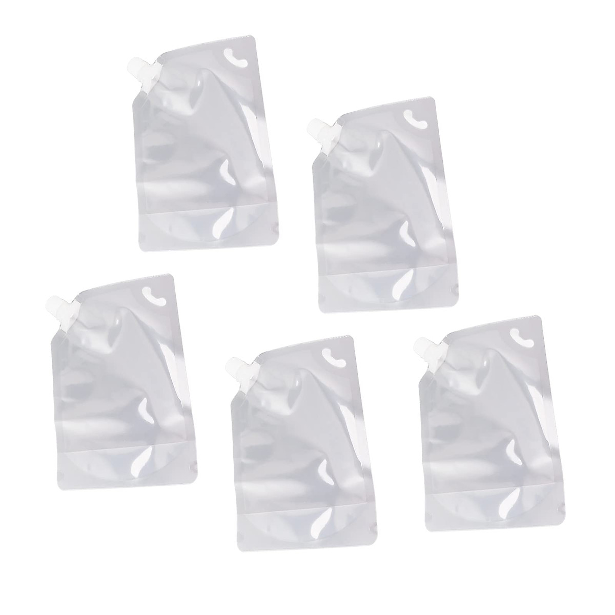 5Pcs Cereal Rice Storage Bag,Grain Sealed Storage Bag,Reusable Transparent Grain Storage Bag Airtight Grain Storage Containers with Lids for Rice Cereals Flour Nuts(1kg)