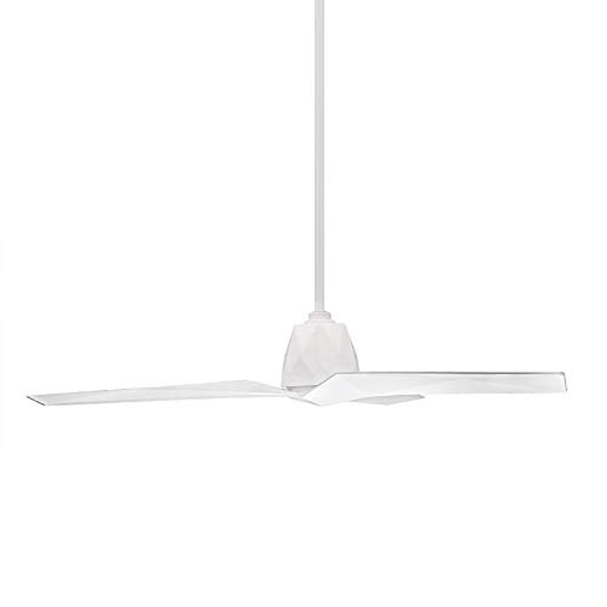 Vortex Smart Indoor and Outdoor 3-Blade Ceiling Fan 60in Gloss White with Remote Control works with Alexa, Google Assistant, Samsung Things, and iOS or Android App
