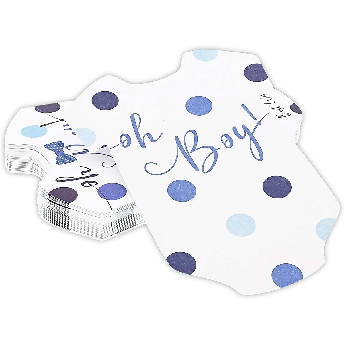 Sparkle and Bash Baby Shower Predictions and Advice Cards, (5 x 7 In, 50-Pack)