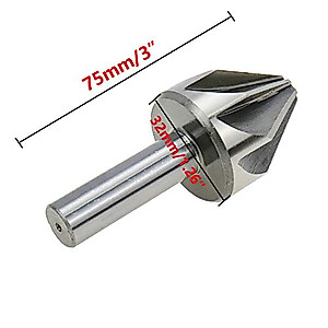 Rannb Countersink Drill Bit HHS 32mm Cutting Dia 60° Chamfer Mill Cutter
