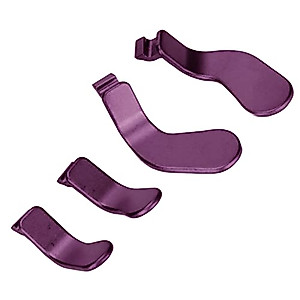 Metal Paddle Replacement, Easy To Replace Simple Operation 4pcs Controller Paddles Interchangeable Improve Accuracy for Elite Controller(Purple)