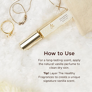 Lavanila Pure Vanilla Perfume for Women, 0.32 oz Roller-Ball - Pure Madagascar Vanilla & Creamy Tonka Bean, The Healthy Fragrance, Clean and Natural