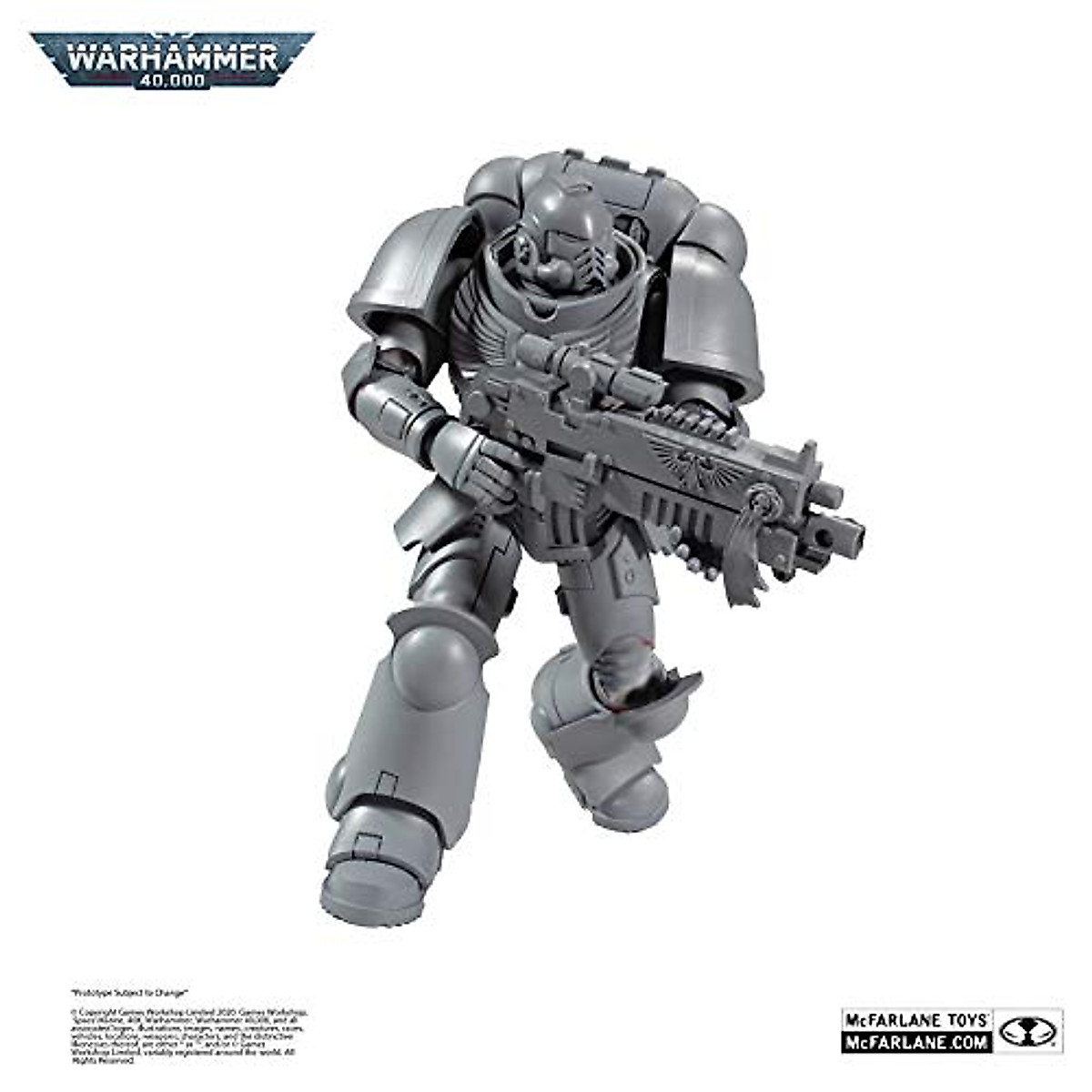 McFarlane Toys Warhammer 40,000 Space Marine Primaris Intercessor Artist Proof Action Figure, Multicolor