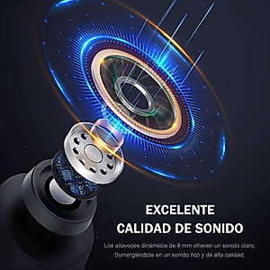 Wireless Earbuds,Bluetooth Headphones,Earbuds,Ear Hook Built-in Noise-canceling Microphone Headphones,30-Hour Playback Sports Headphones,Immersive Deep Bass Air Buds,for Android/iPhone/Samsung