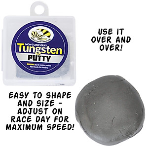 Tungsten Putty Pinewood Car Weights, Nail Your Derby Car's Target Weight on Race Day for The Win or Hook a Monster Fly Fishing with That Perfect Presentation