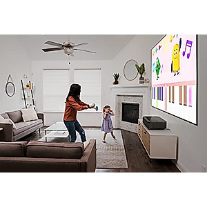 2022 New Upgrade Epson EpiqVision Ultra LS800 Ultra Short Throw 3-Chip 3LCD Smart Streaming Laser Projector, 4,000 Lumens, 4K PRO-UHD, HDR, 150", Android TV, 2.1ch Yamaha Built-in Speakers - Black