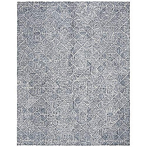 SAFAVIEH Abstract Collection 8' x 10' Blue ABT763M Handmade Premium Wool Area Rug
