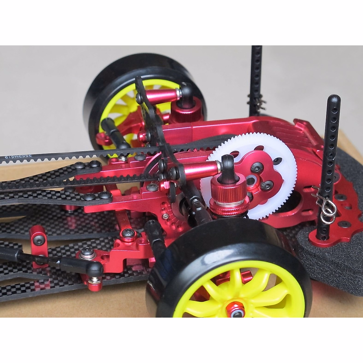 Hobbypower 1/10 Alloy & Carbon D3 4WD Drift Racing RC Model Car Frame Kit with Front One Way