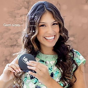 blinger Starter Kit | Women's Hair Styling Tool + 75 Precision-Cut Glass Crystals | Bling Hair in Seconds! Bedazzling Multi-Faceted Gems | Hair-Safe – Bling In Brush Out