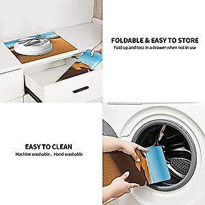 Sand Dunes in The Sahara Desert Printed Drying Mat For Kitchen Ultra Absorbent Microfiber Dishes Drainer Mats Non-Slip Silicone Quick Dry Pad - 18 X 16inch