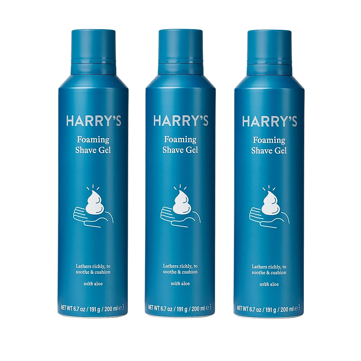 Harry's Shave Gel - Shaving Gel with an Aloe Enriched Formula - 3 pack (6.7oz)