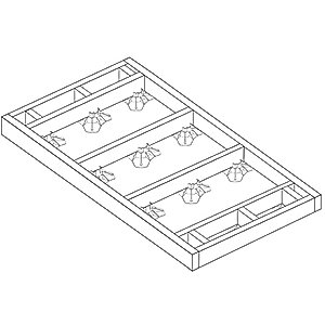 Foundation Block System for 1.5" - 2' Joist and Bearers as Well as 3.5" x 3.5" and 4" x 4" Posts, for Low Profile and Raised Decks, Sheds - DHFB1