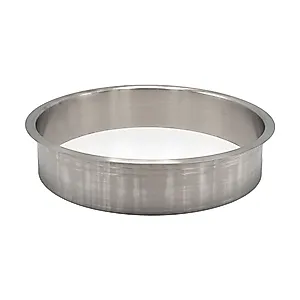 Outwater 8" (Nominal) Diameter x 2" Height 304 Stainless Steel Trash Grommets for Countertop Inserted Trash Chutes