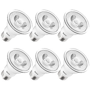 Sunco 6 Pack PAR20 LED Bulbs 50W Equivalent 7W Dimmable, CRI90 2700K Soft White 470 Lumens E26 Medium Base IP65 Waterproof Indoor Home Residential Super Bright Wide Area Flood Light - UL