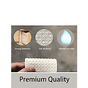 Cabinet Bumpers Tiny Drawer Bumpers Pads ，Self-Adhesive Clear Rubber Dots Feet Tiny Bumpons for Furniture Table Laptop 200 PCS