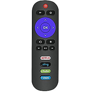 TCL/Roku TV Replacement Remote RC280 w/Volume Control Button (Renewed)