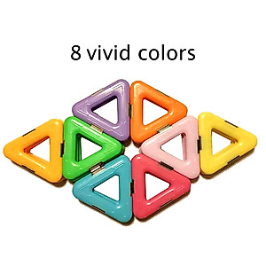 dreambuilderToy Magnetic Tiles Building Blocks Game Set Toys,Magnet Stacking Blocks, Magnetic Tiles for Girls and Boys Birthday Gift (40 PC Set) (Pastel Colo)…